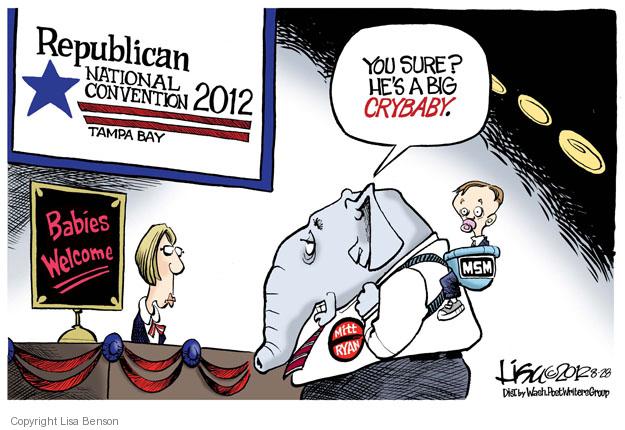 RealClearPolitics - Cartoons - Current Cartoon: 2012-08-28