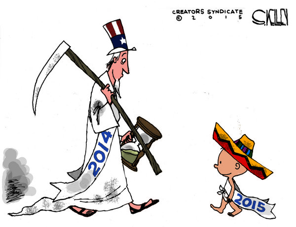 RealClearPolitics - Cartoons of the Week - Steve Kelley for 01/01/2015 ...