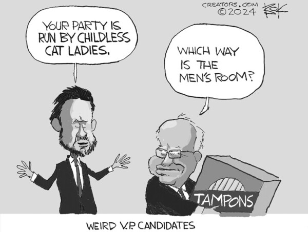 RealClearPolitics | Chip Bok for Aug 09, 2024 | Political Cartoons