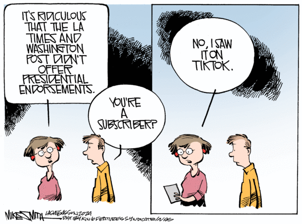 RealClearPolitics - Cartoons of the Week - Mike Smith for 10/29/2024 ...