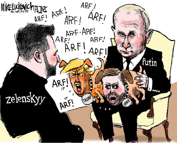 RealClearPolitics | Mike Luckovich for Mar 07, 2025 | Political Cartoons