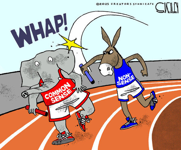 RealClearPolitics | Chip Bok for Mar 14, 2025 | Political Cartoons