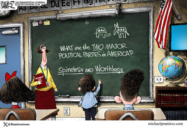 RealClearPolitics | Michael Ramirez for Apr 28, 2025 | Political Cartoons