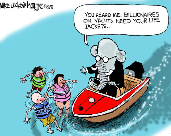 RealClearPolitics | Mike Luckovich for May 15, 2025 | Political Cartoons