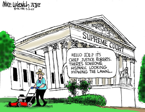 RealClearPolitics | Mike Luckovich for Sep 12, 2025 | Political Cartoons