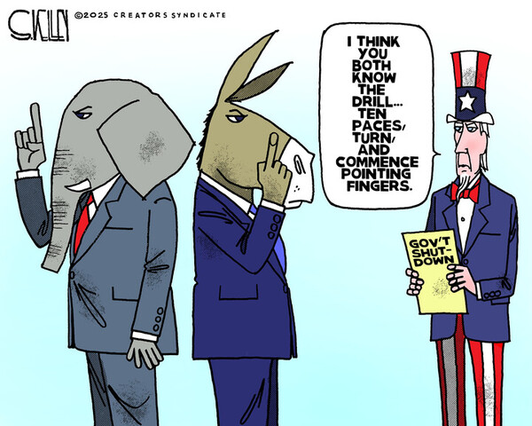 RealClearPolitics | Steve Kelley for Oct 01, 2025 | Political Cartoons
