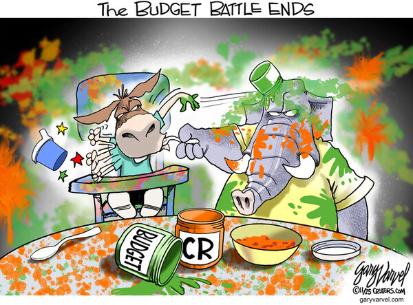 RealClearPolitics | Gary Varvel for Nov 13, 2025 | Political Cartoons