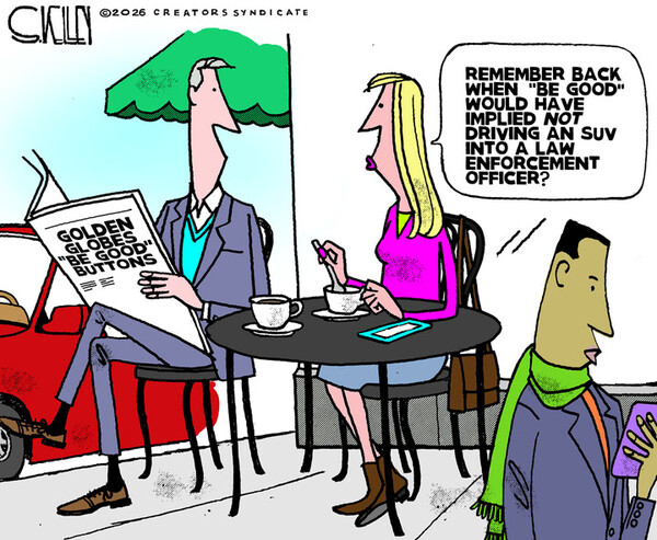 RealClearPolitics | Steve Kelley for Jan 13, 2026 | Political Cartoons