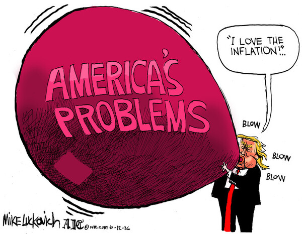 RealClearPolitics | Mike Luckovich for Jun 12, 2026 | Political Cartoons